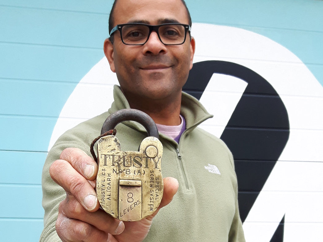 Extra Extra Large Old Brass Padlock