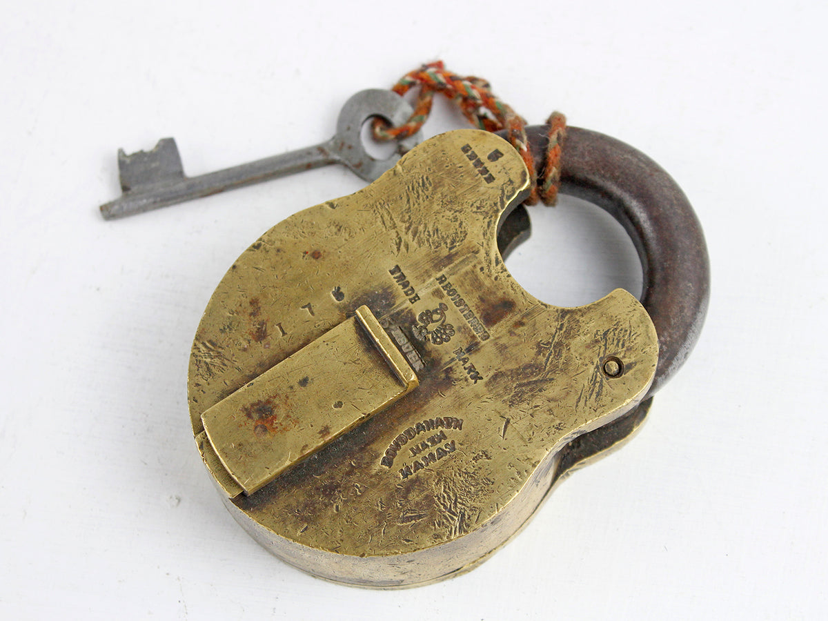 Extra Extra Large Old Brass Padlock