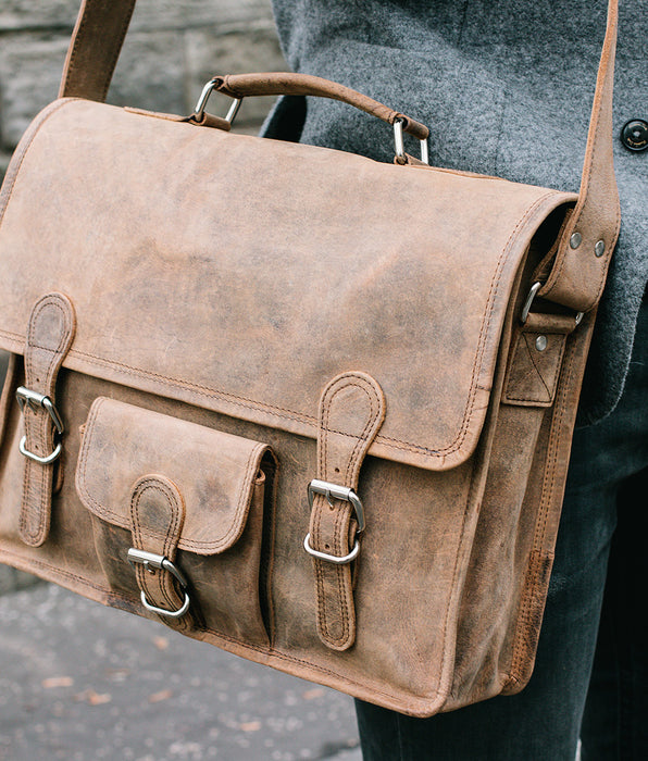 Classic Men's Leather Satchel Bags | Leather Satchel For Men