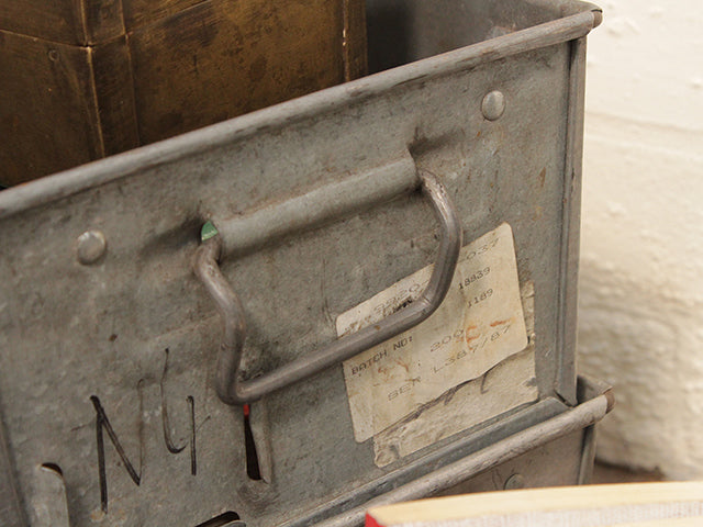 Vintage Stackable Industrial Tote Tins | Scaramanga