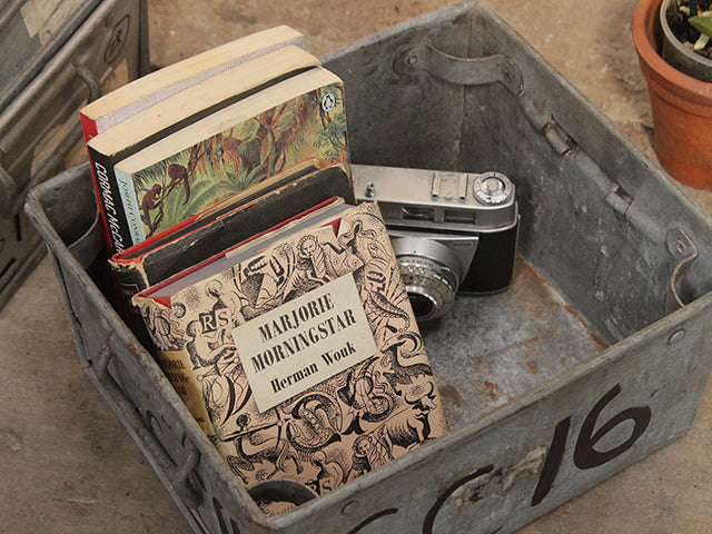 Vintage Stackable Industrial Tote Tins | Scaramanga