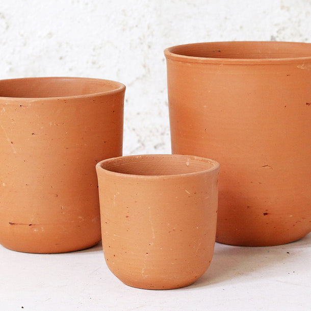 Large Terracotta Plant Pots | Curved Plant Pot | Scaramanga
