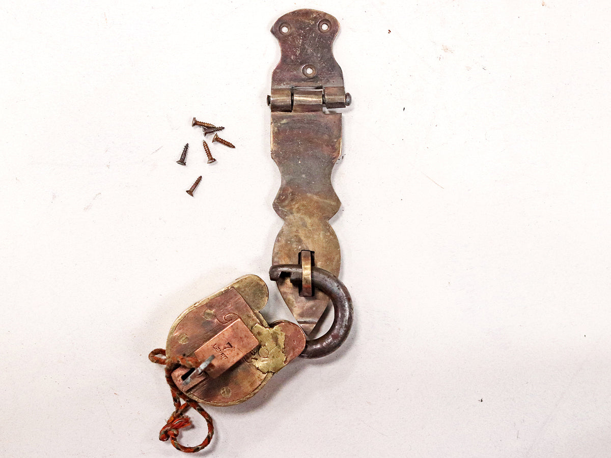 XXL Brass Hasp and Staple | Scaramanga