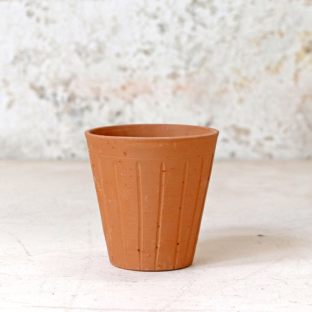 Medium Fluted Terracotta Pot | Plant Pots | Scaramanga