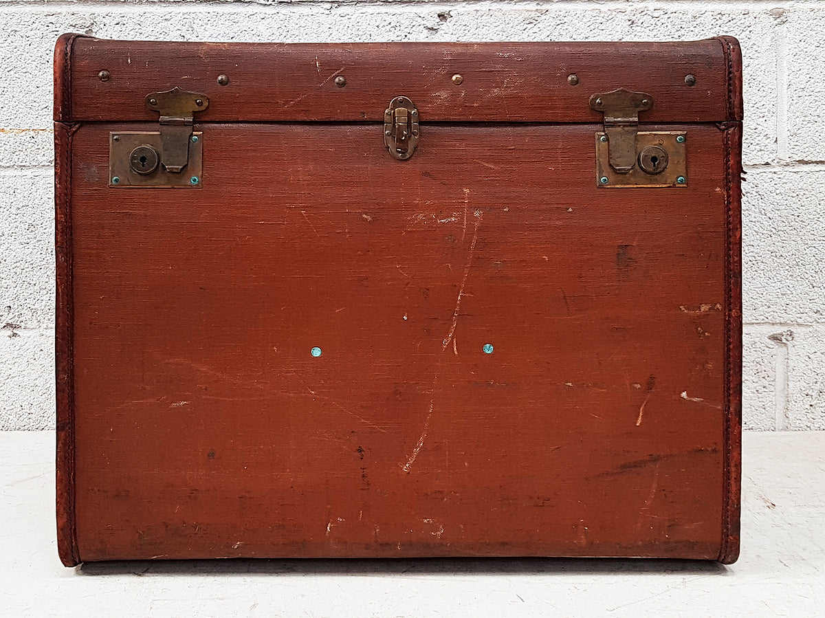 Large Square Storage Trunk | Vintage Luggage | Scaramanga