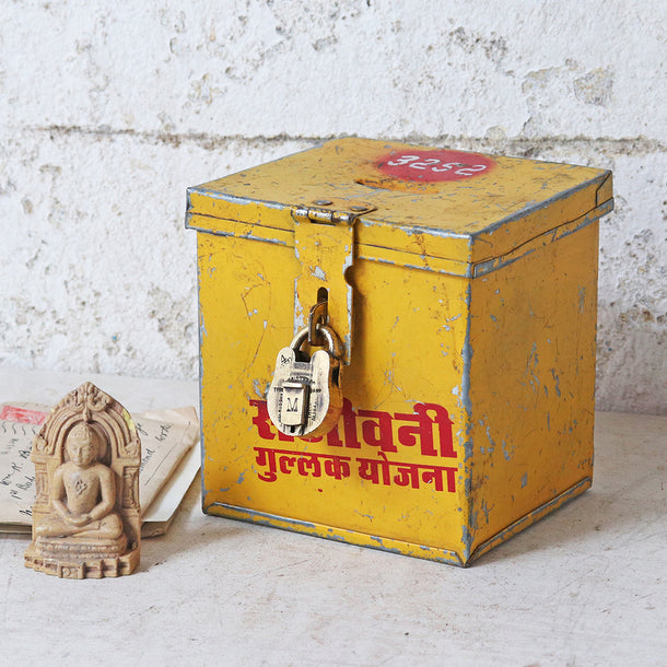 Old Yellow Money Box