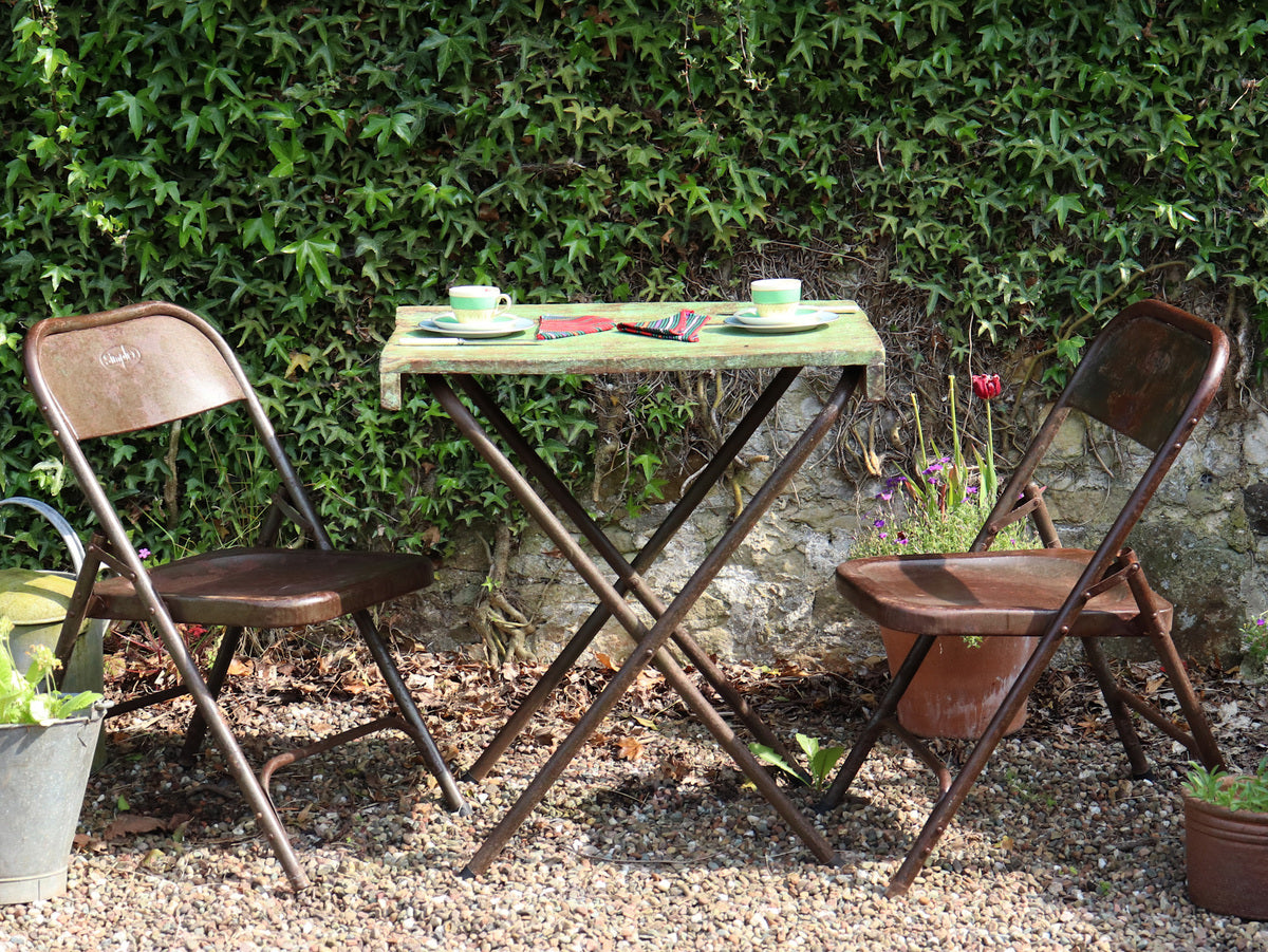 Vintage Bistro Table Set Vinatge Chairs | Scaramanga